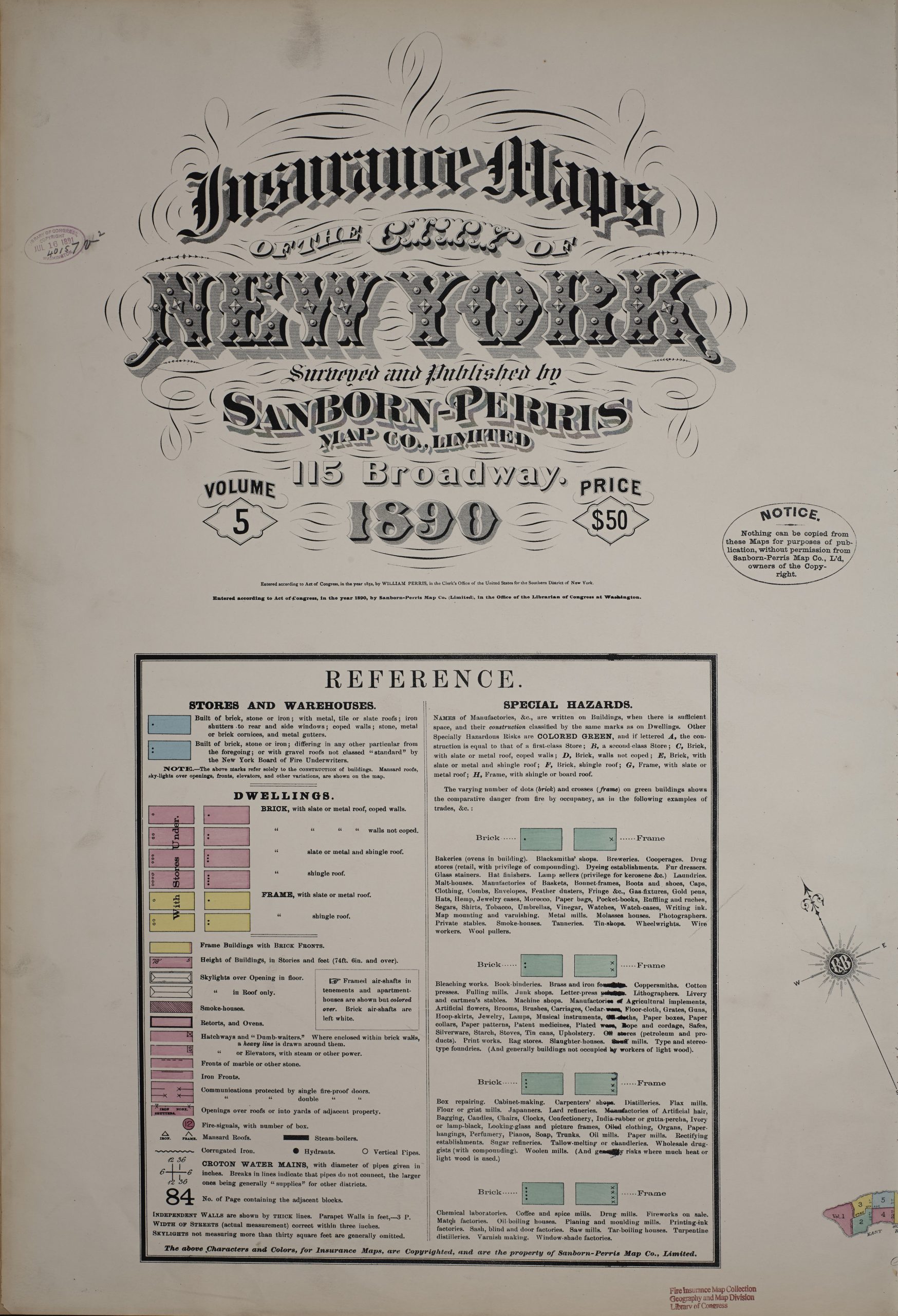 New York, New York (1899) v3 - Sanborn Fire Maps