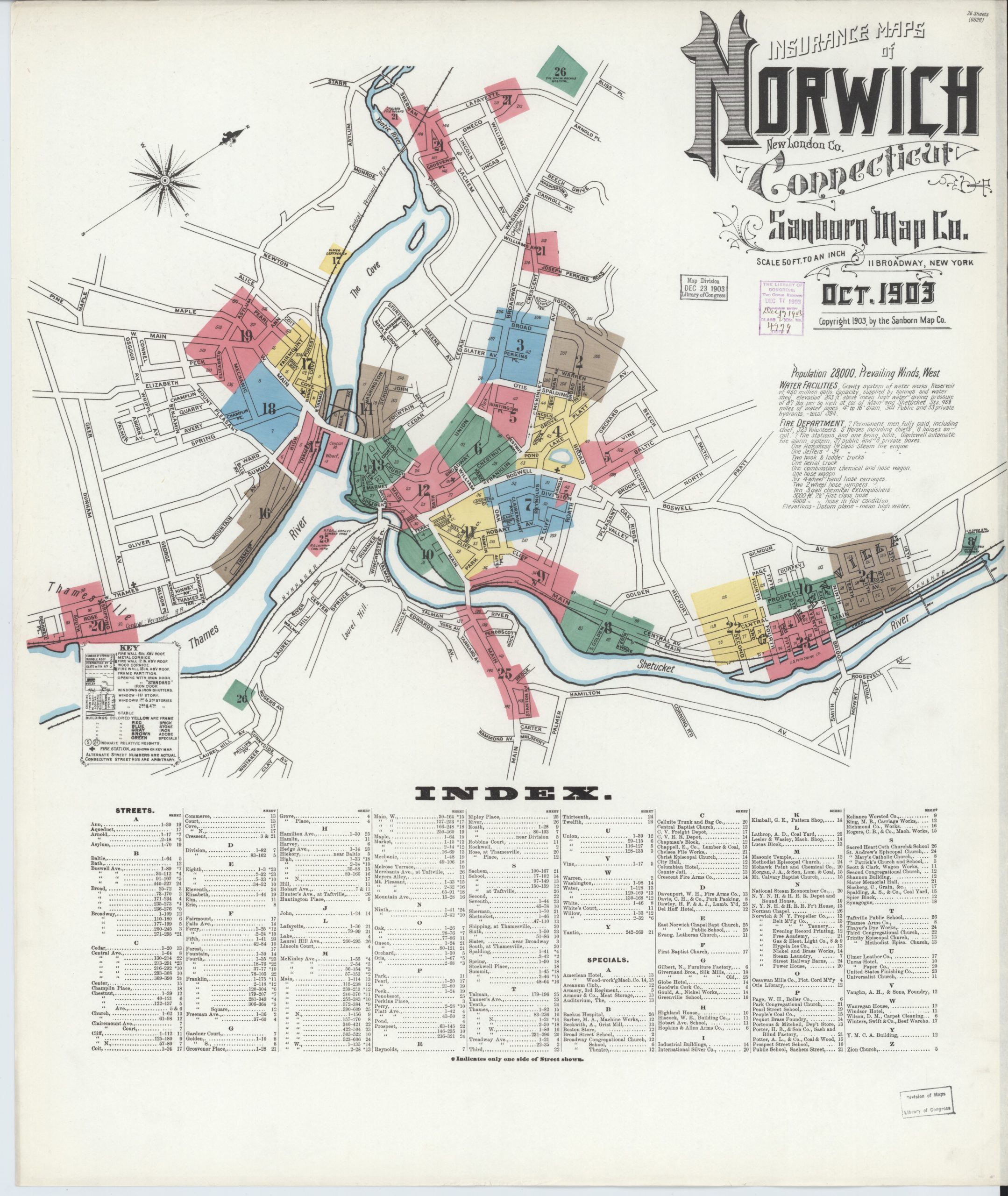 Norwich, Connecticut (1903) - Sanborn Fire Maps