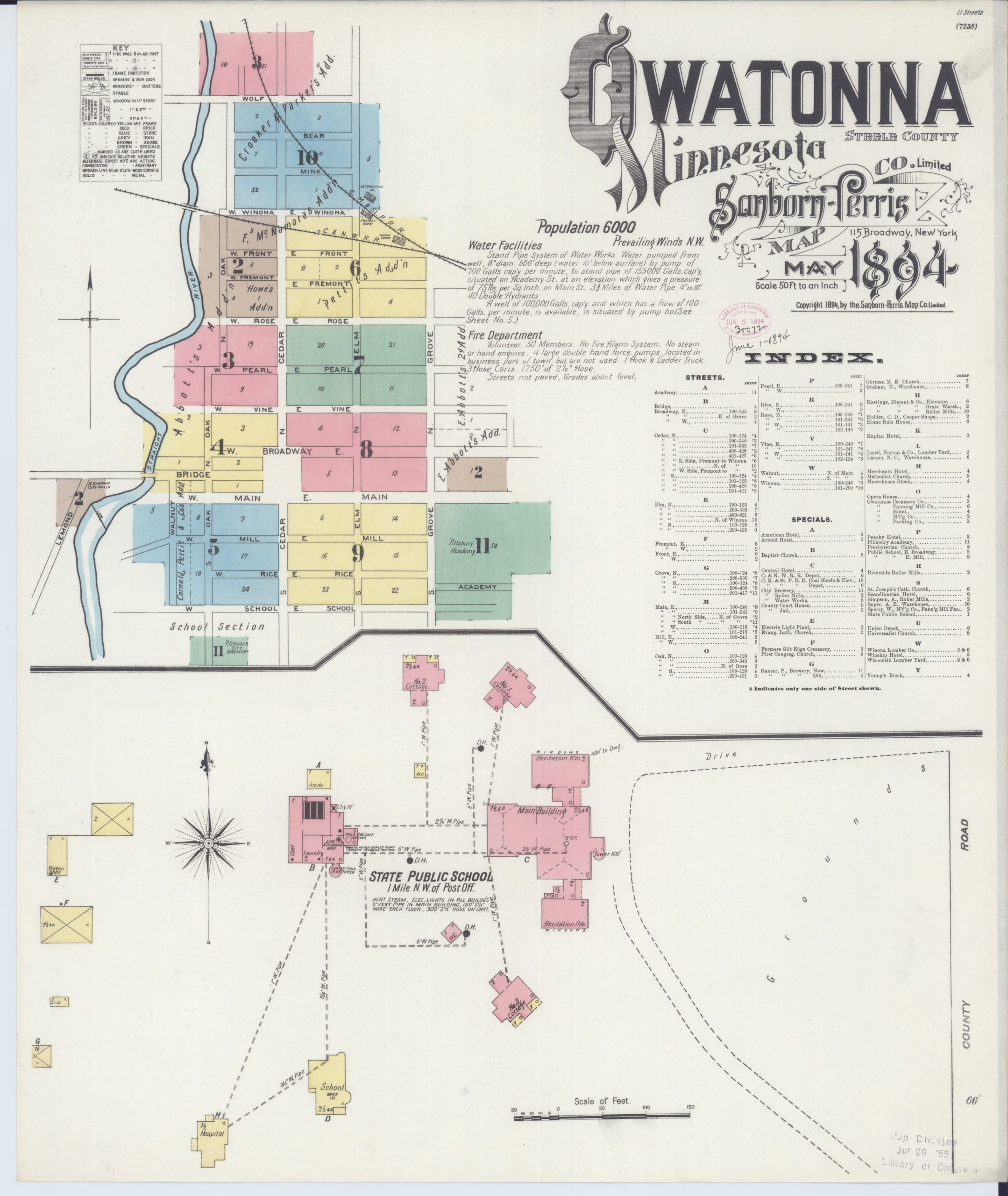 Owatonna, Minnesota (1894) - Sanborn Fire Maps