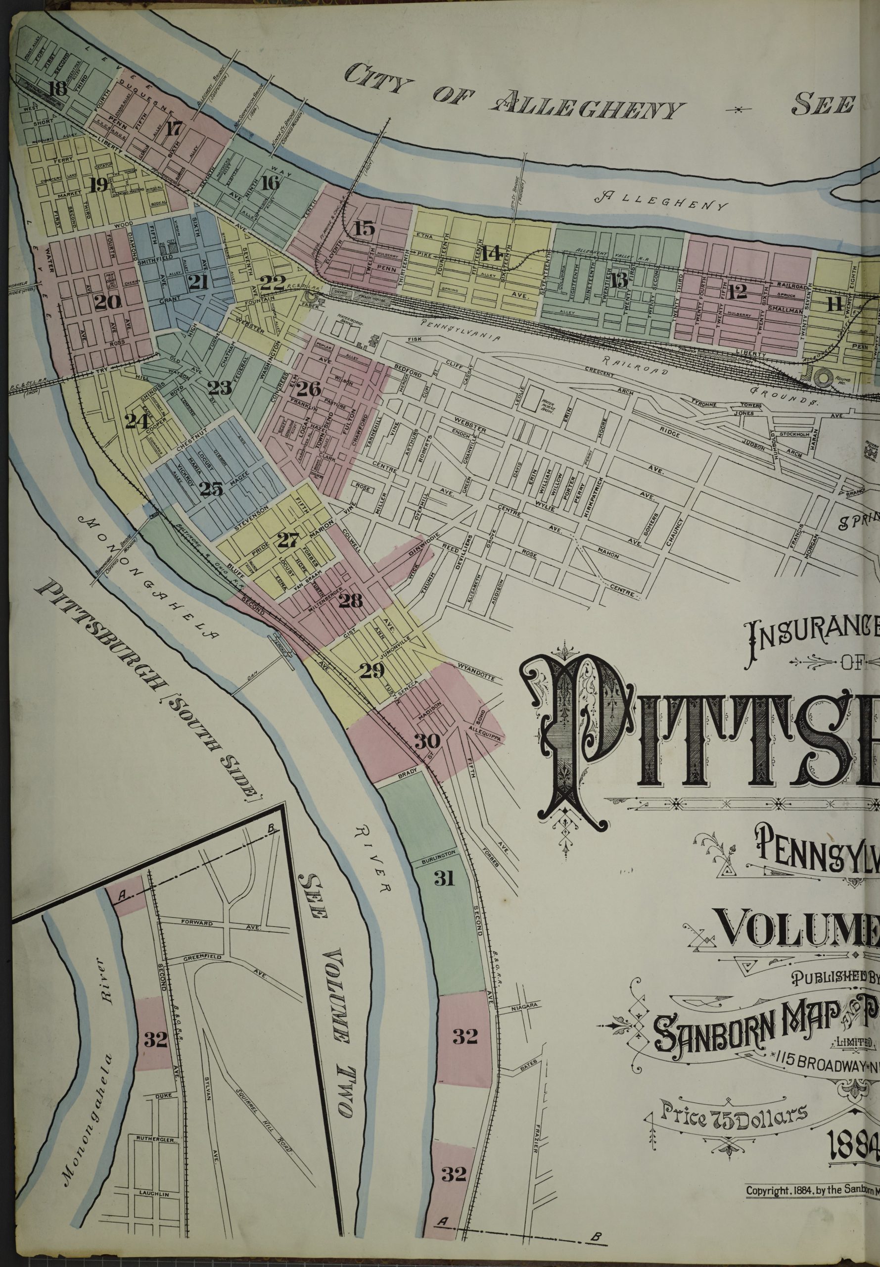 Pittsburgh, Pennsylvania (1884) v2 - Sanborn Fire Maps