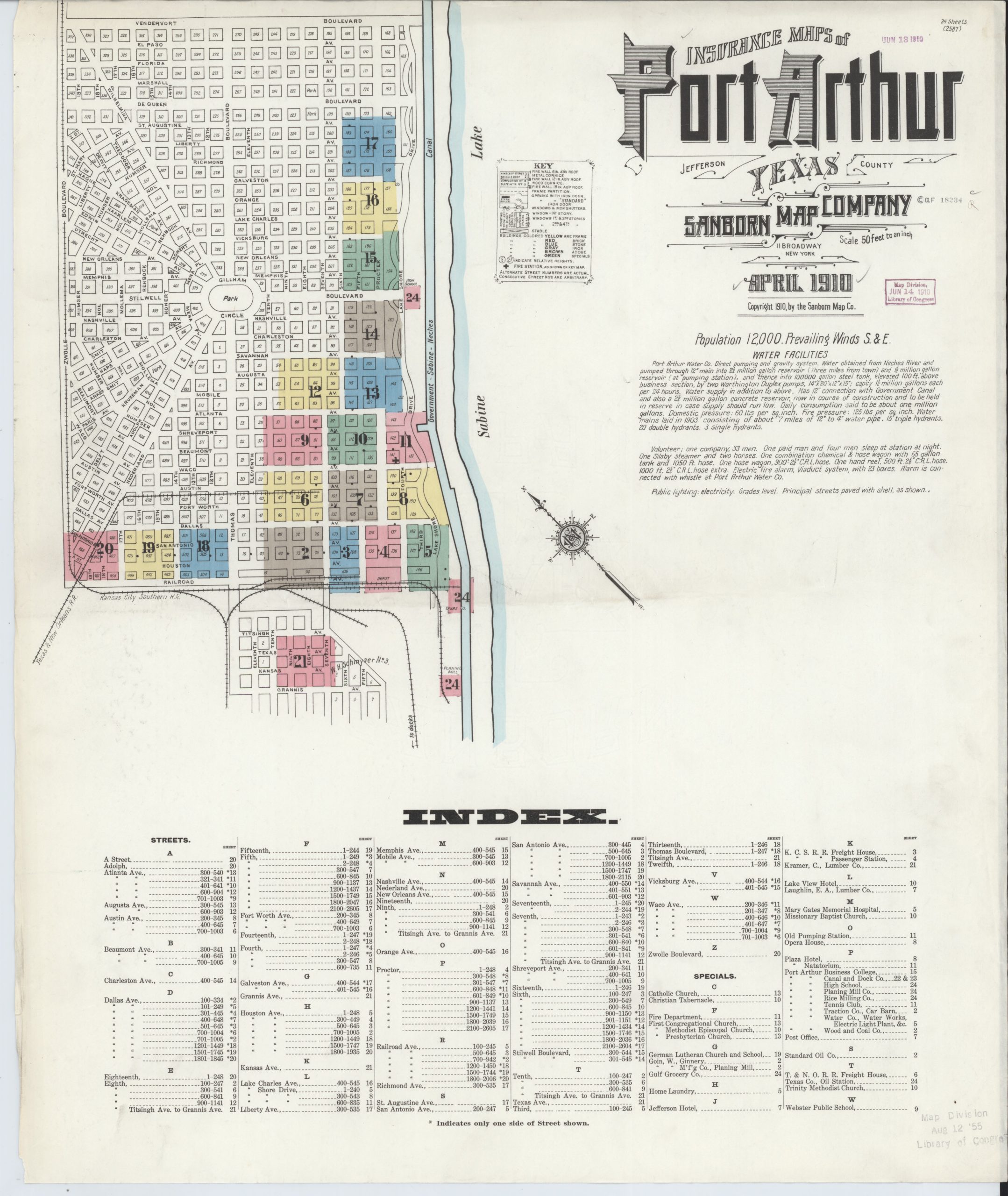 Port Arthur, Texas (1910) - Sanborn Fire Maps