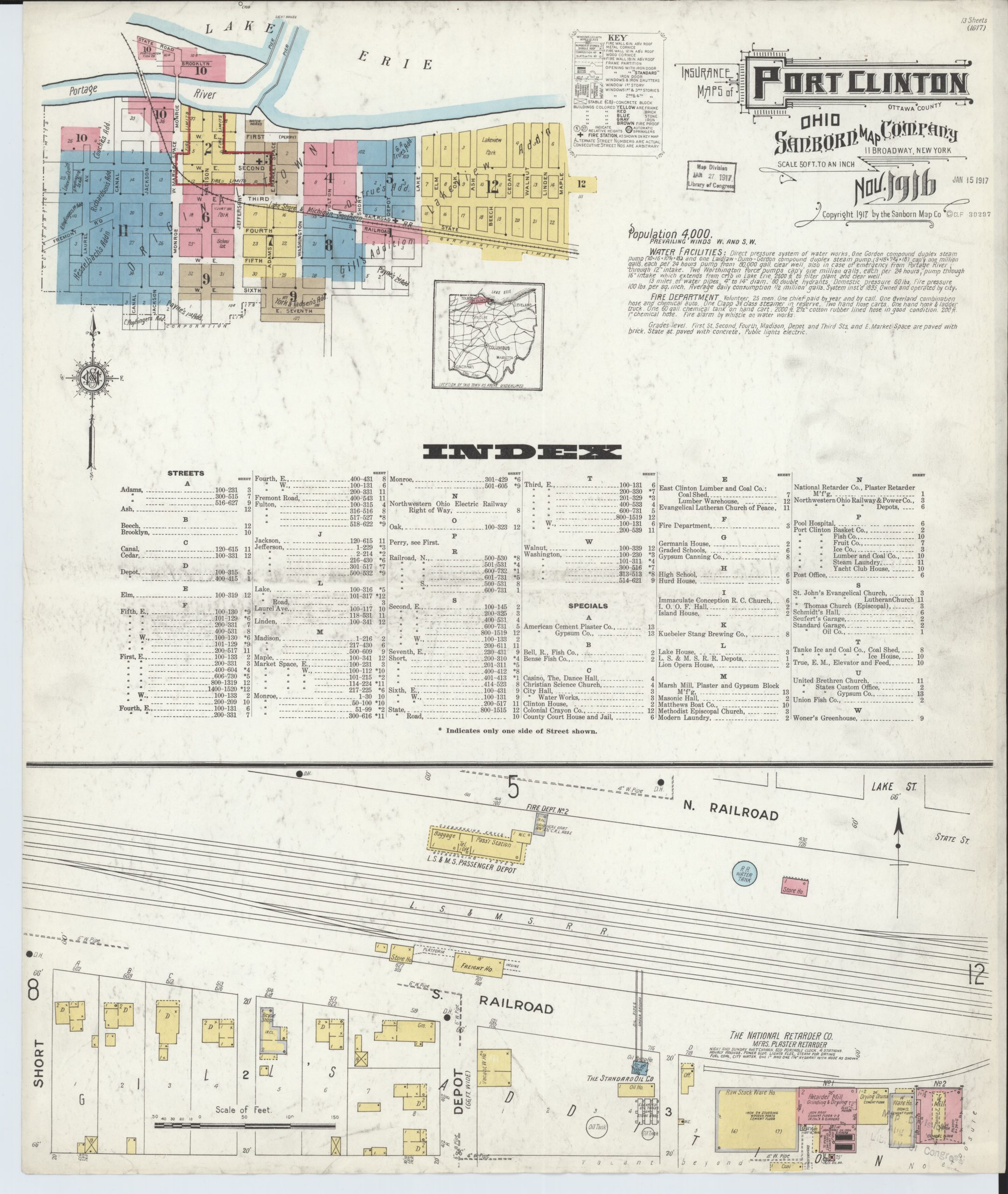Port Clinton, Ohio (1916) - Sanborn Fire Maps