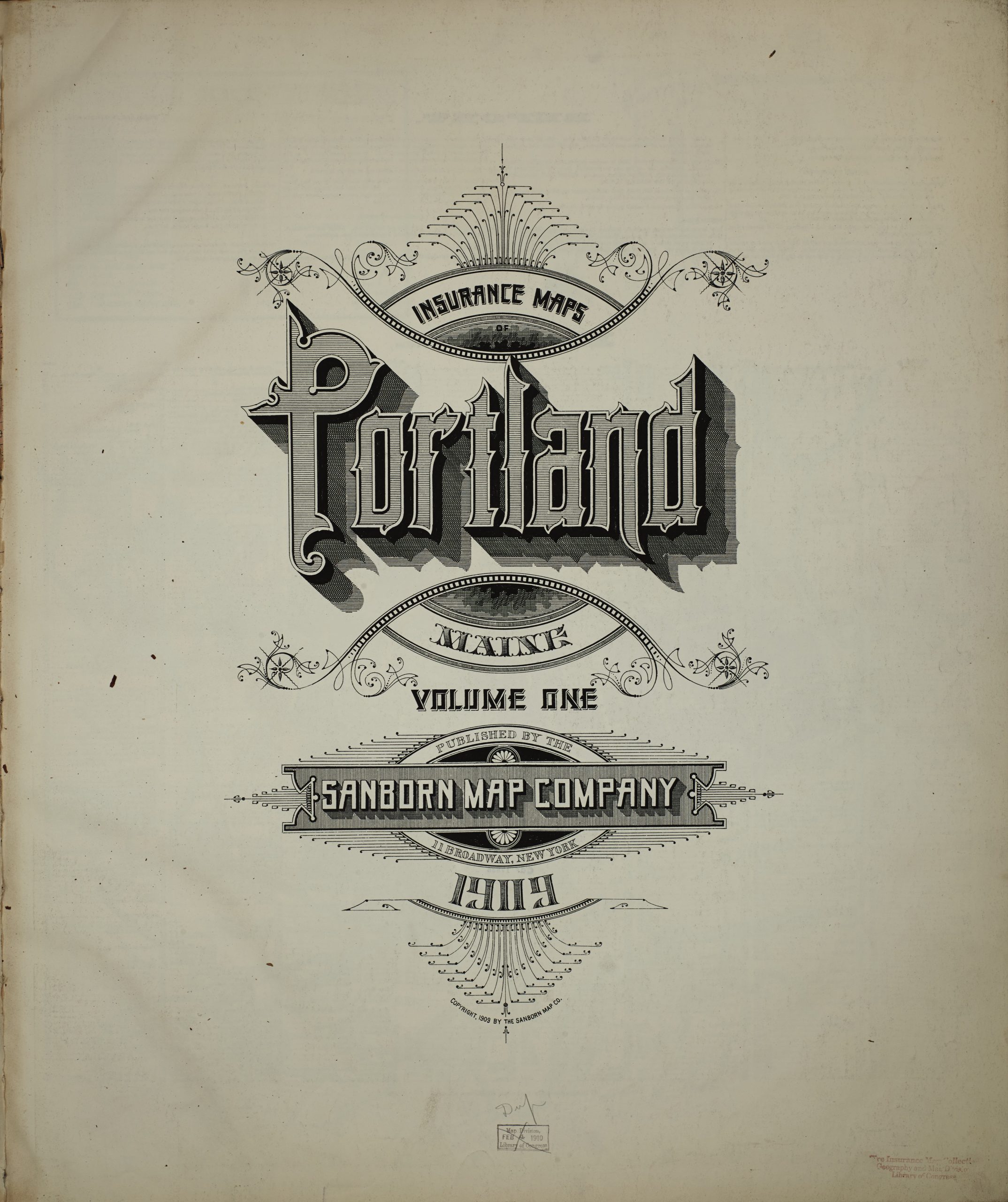 Portland, Maine (1909) - Sanborn Fire Maps