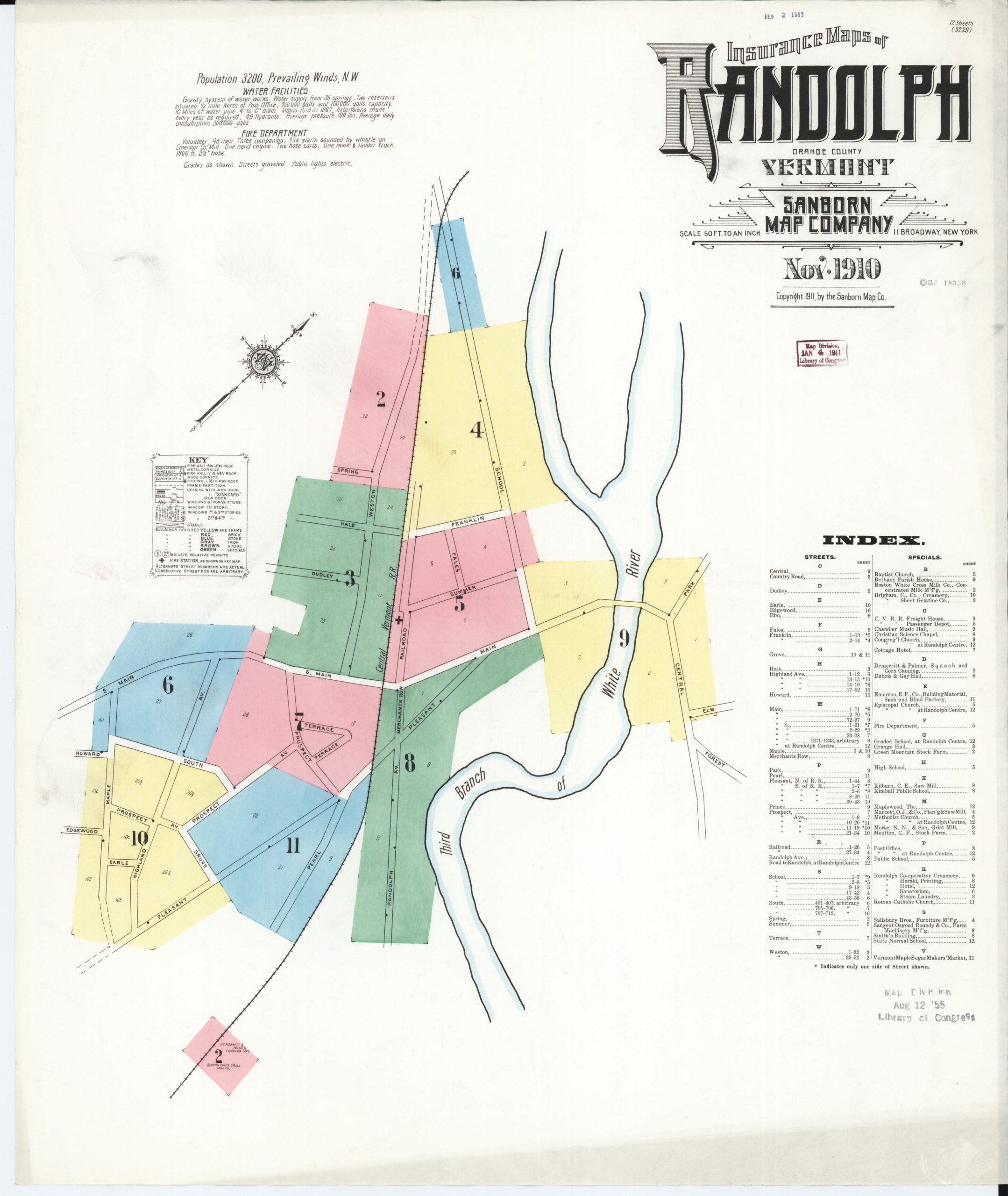 Randolph, Vermont (1910) - Sanborn Fire Maps
