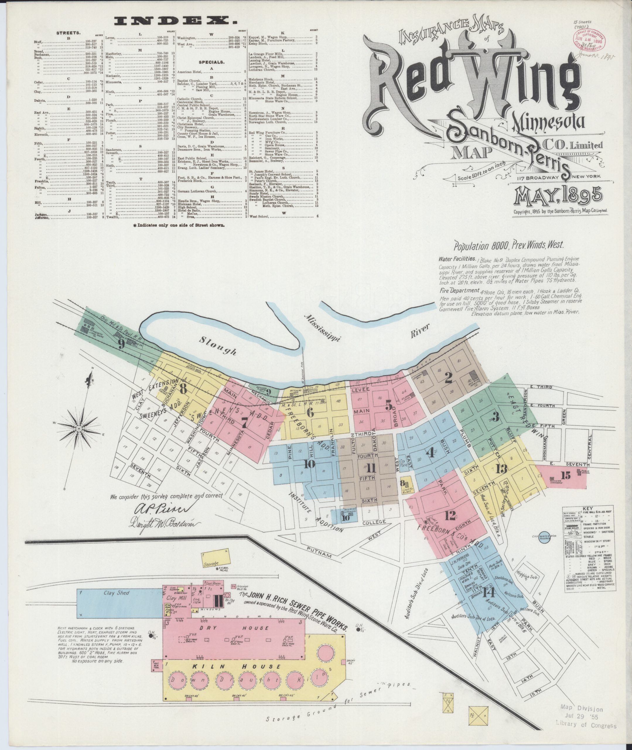 Red Wing, Minnesota (1895) - Sanborn Fire Maps