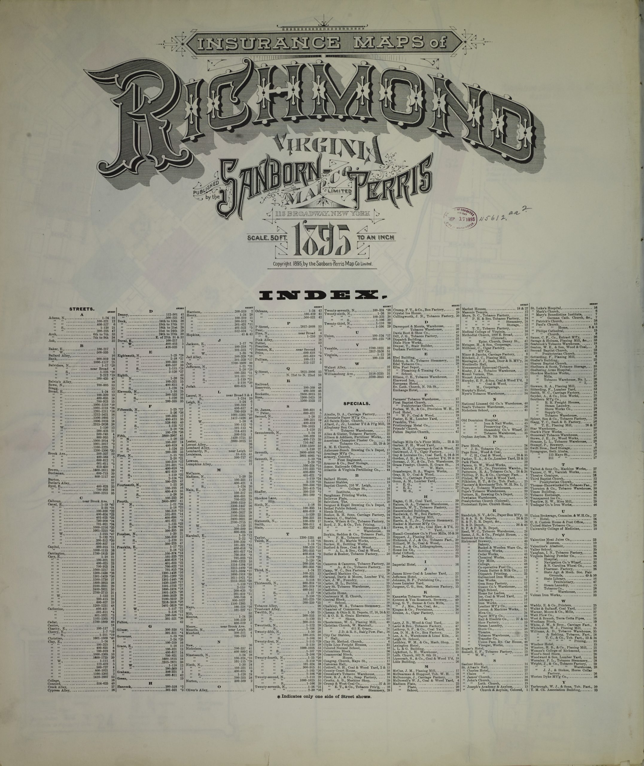 Richmond, Virginia (1895) - Sanborn Fire Maps