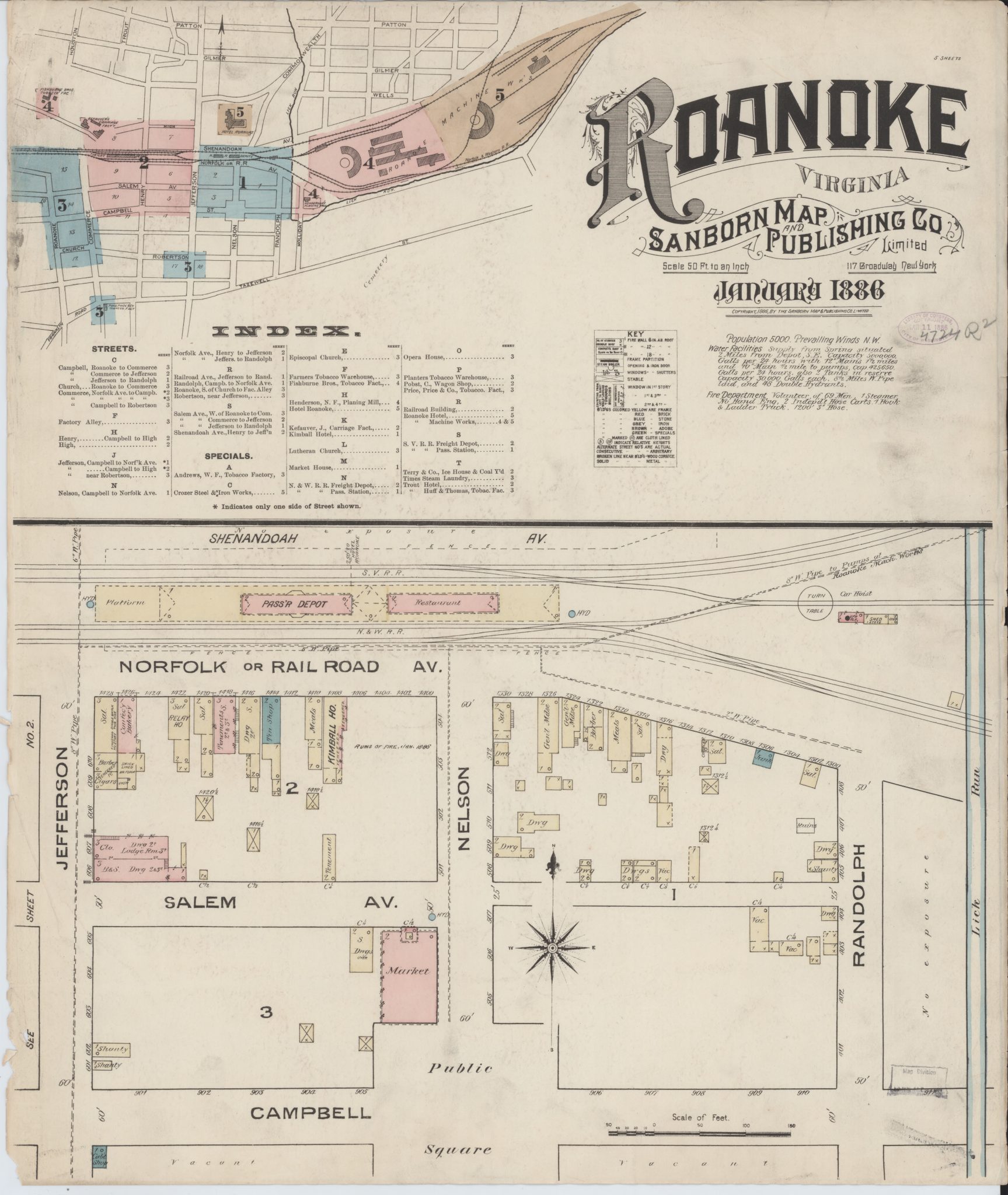 Roanoke - Sanborn Fire Maps