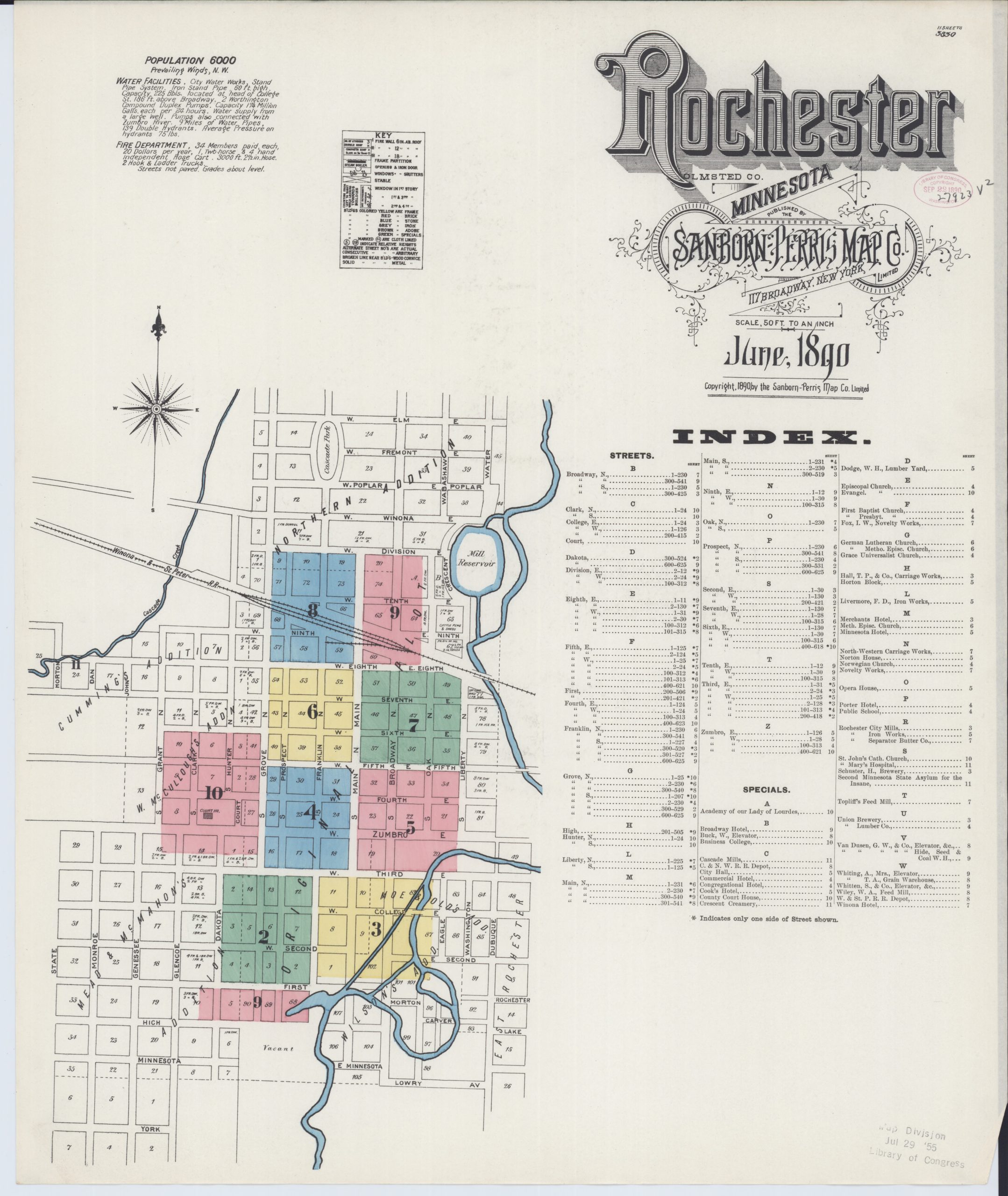 Rochester, Minnesota (1890) - Sanborn Fire Maps