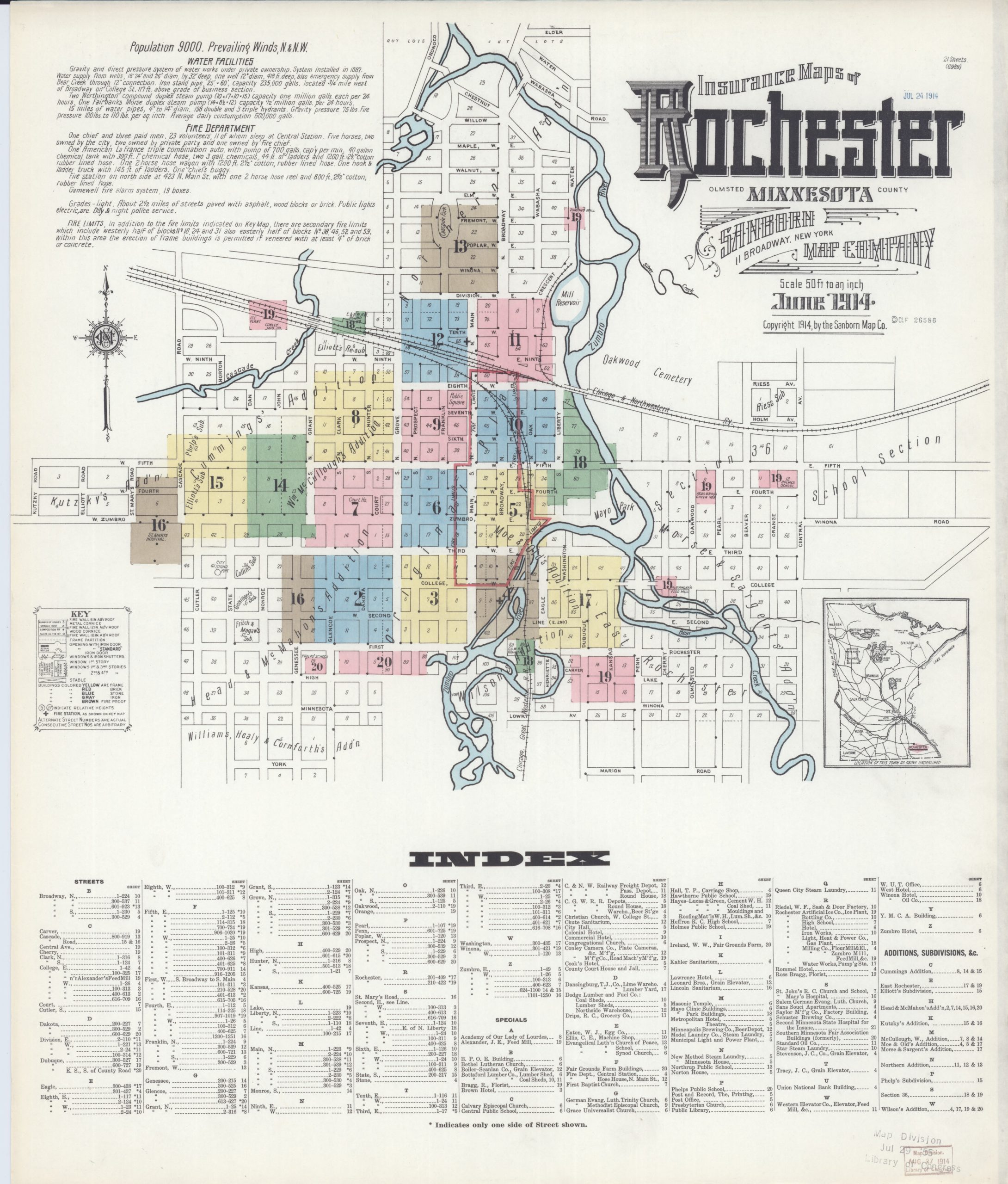 Rochester, Minnesota (1914) - Sanborn Fire Maps