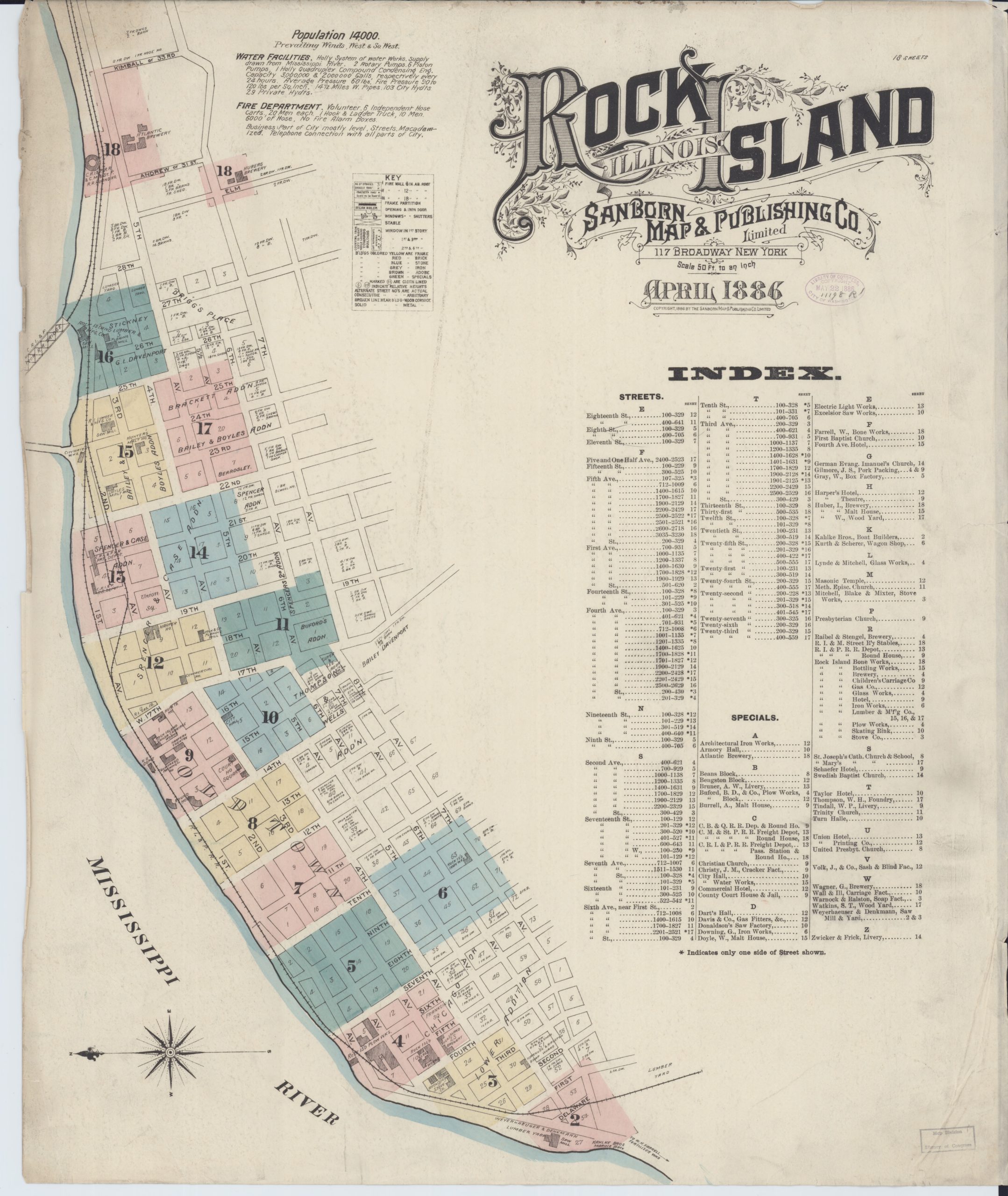 Rock Island - Sanborn Fire Maps