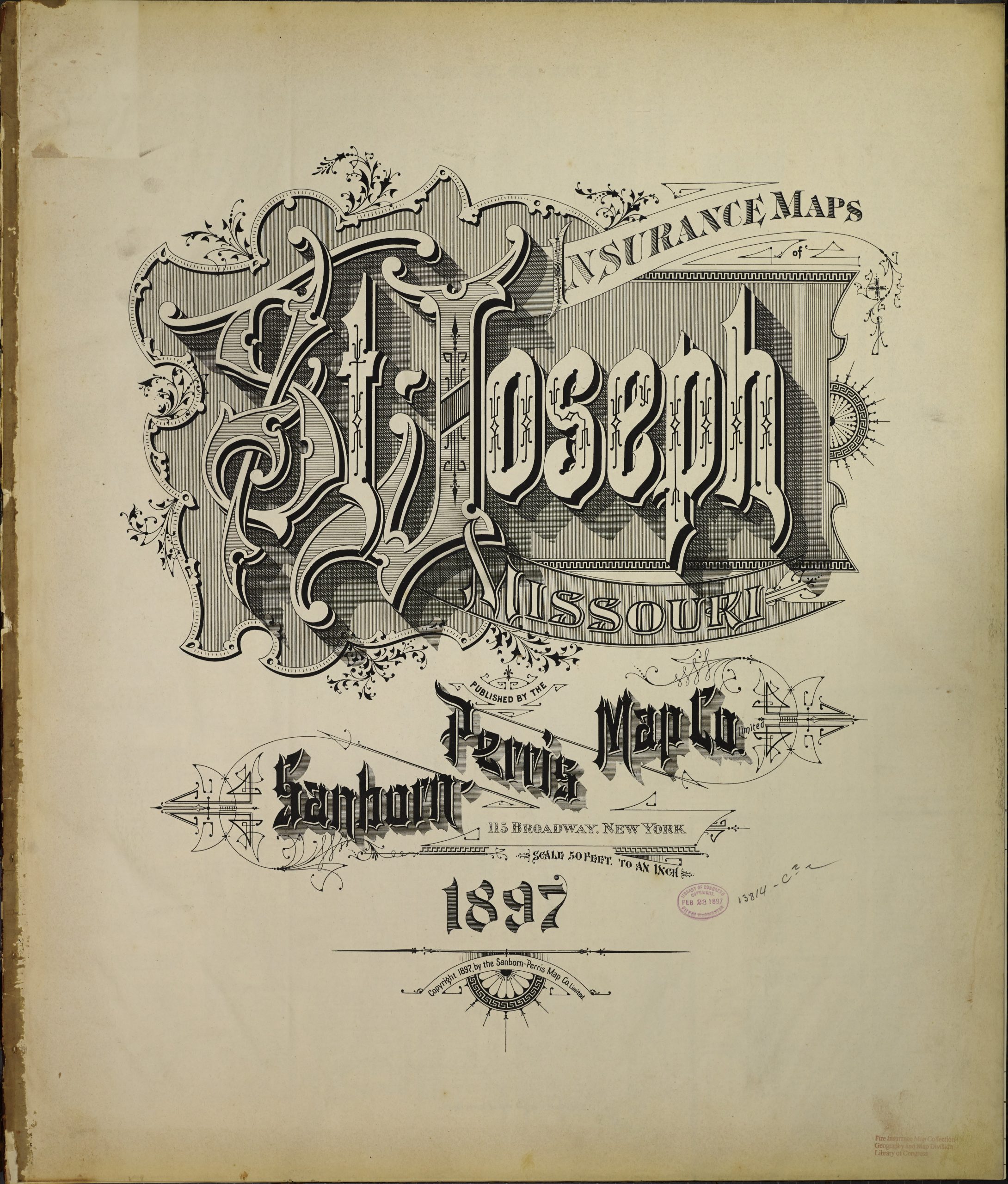 Saint Joseph, Missouri (1897) (Cover Page) - Sanborn Fire Maps