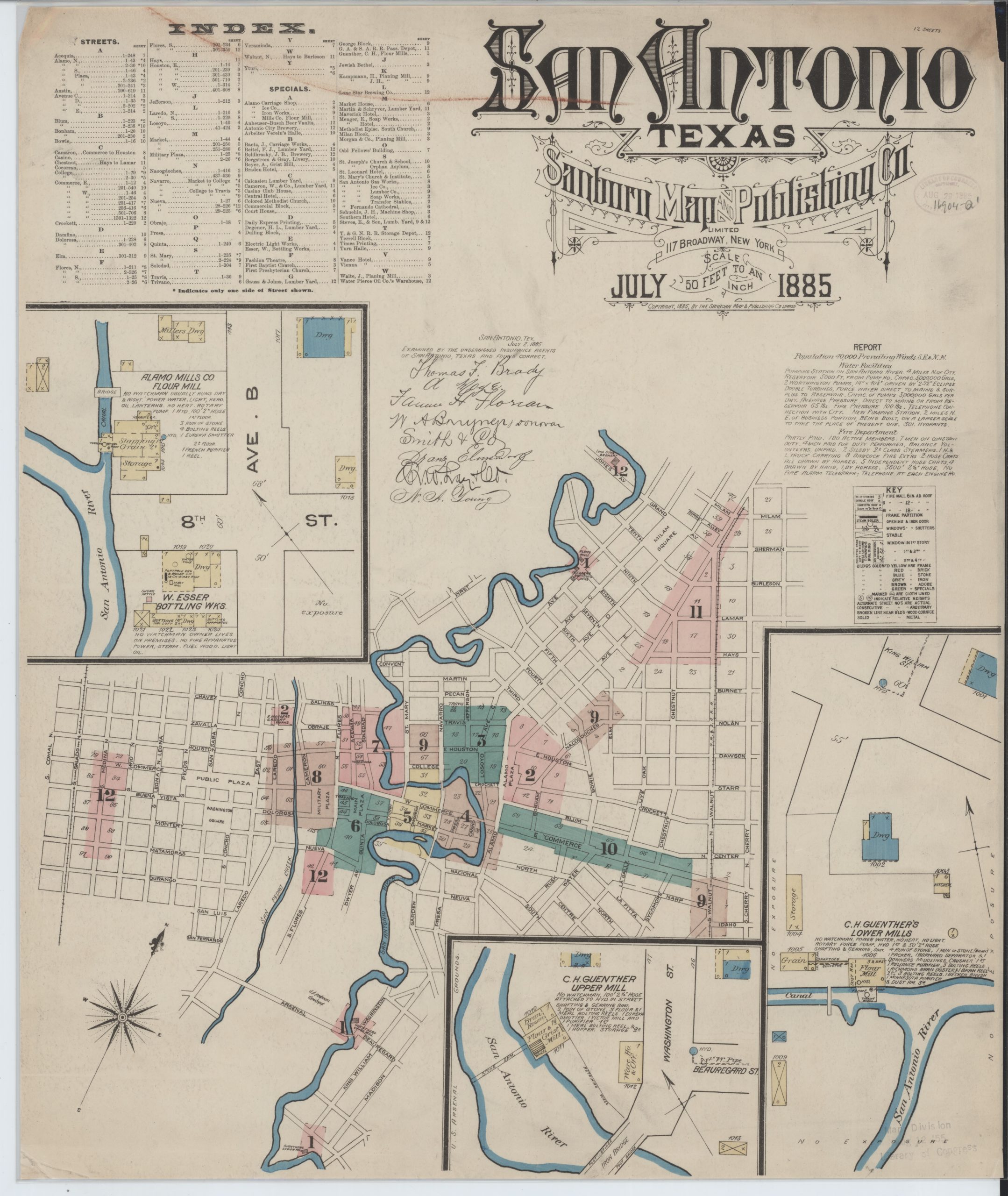 San Antonio, Texas (1885) - Sanborn Fire Maps