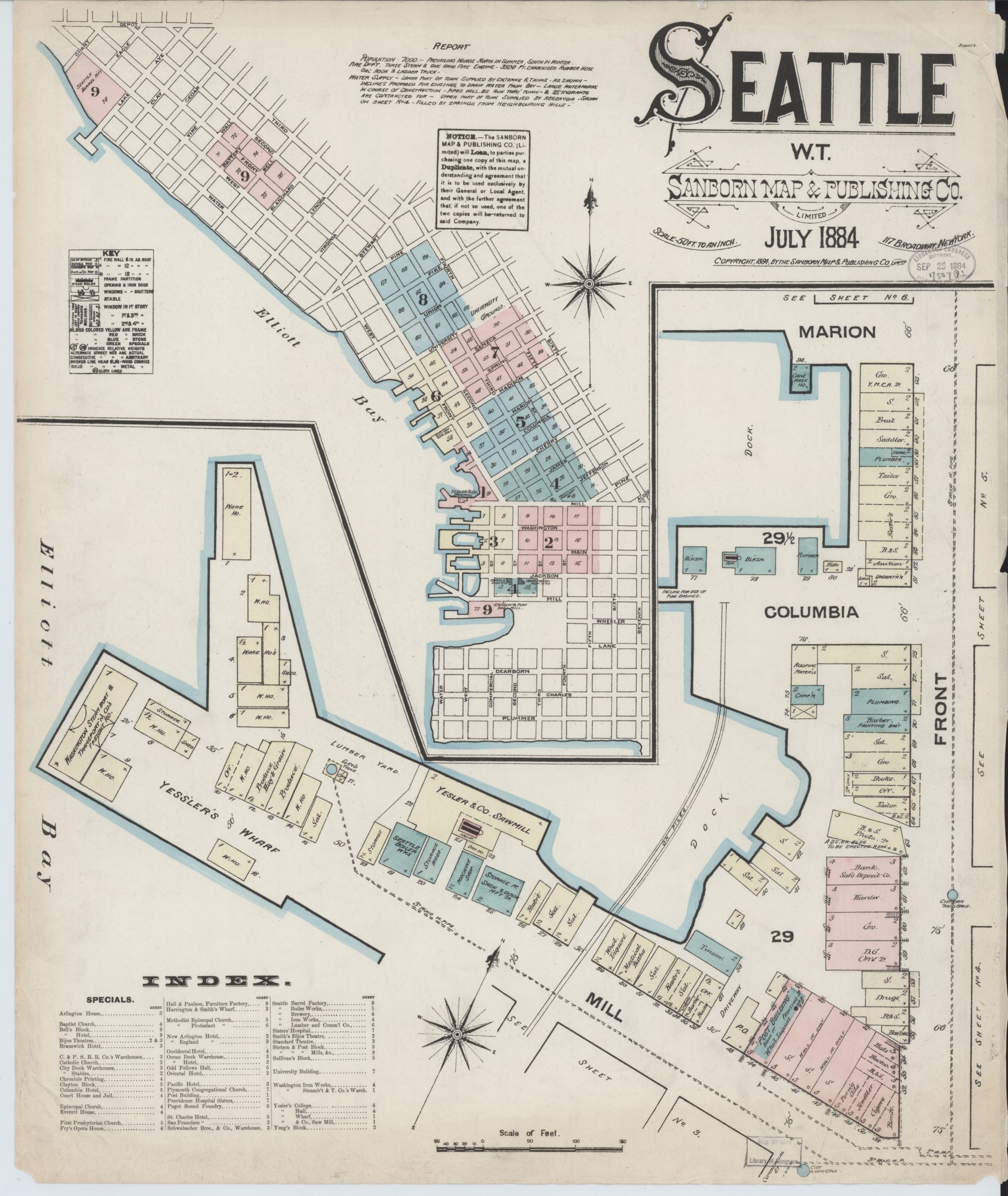 Seattle, Washington (1884) - Sanborn Fire Maps