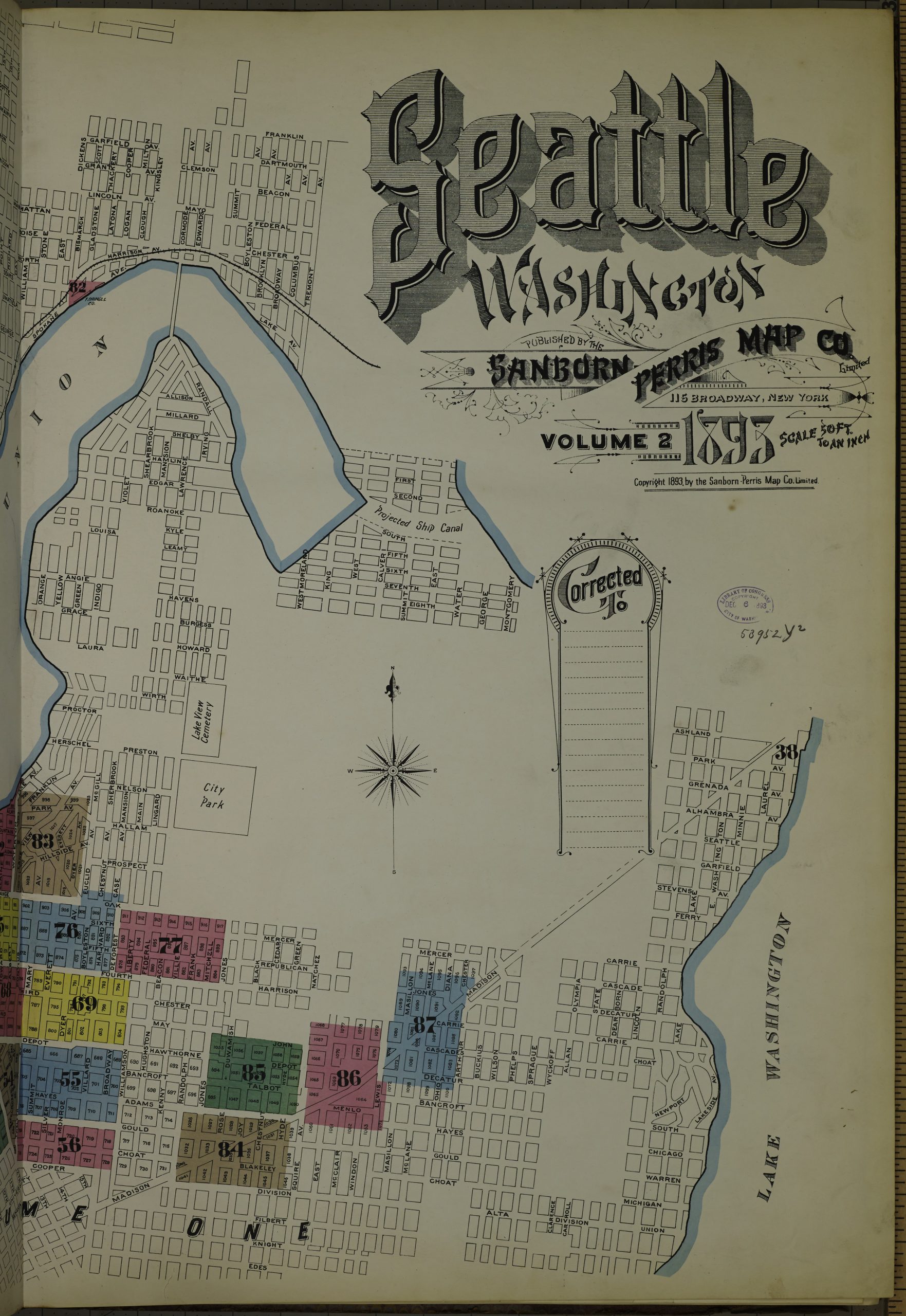Seattle, Washington (1893) - Sanborn Fire Maps