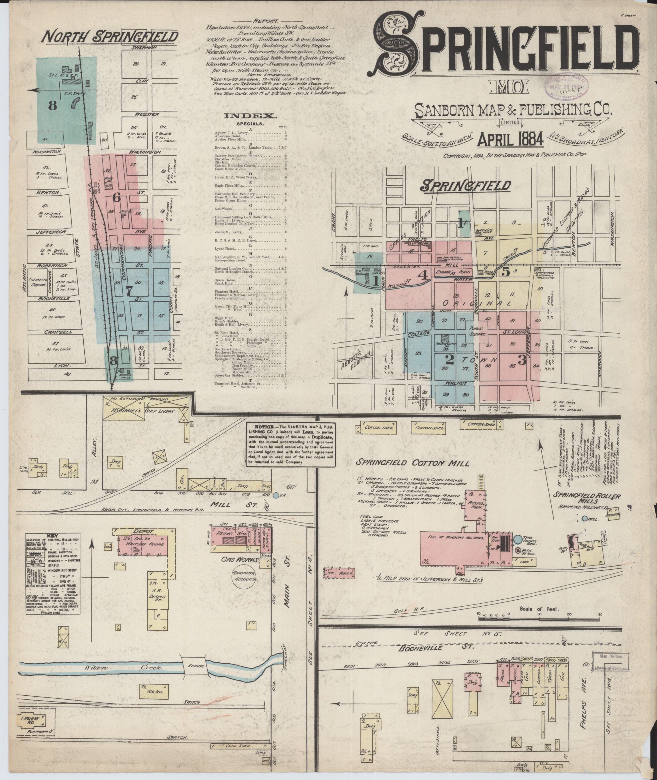 Springfield, Missouri (1884) - Sanborn Fire Maps
