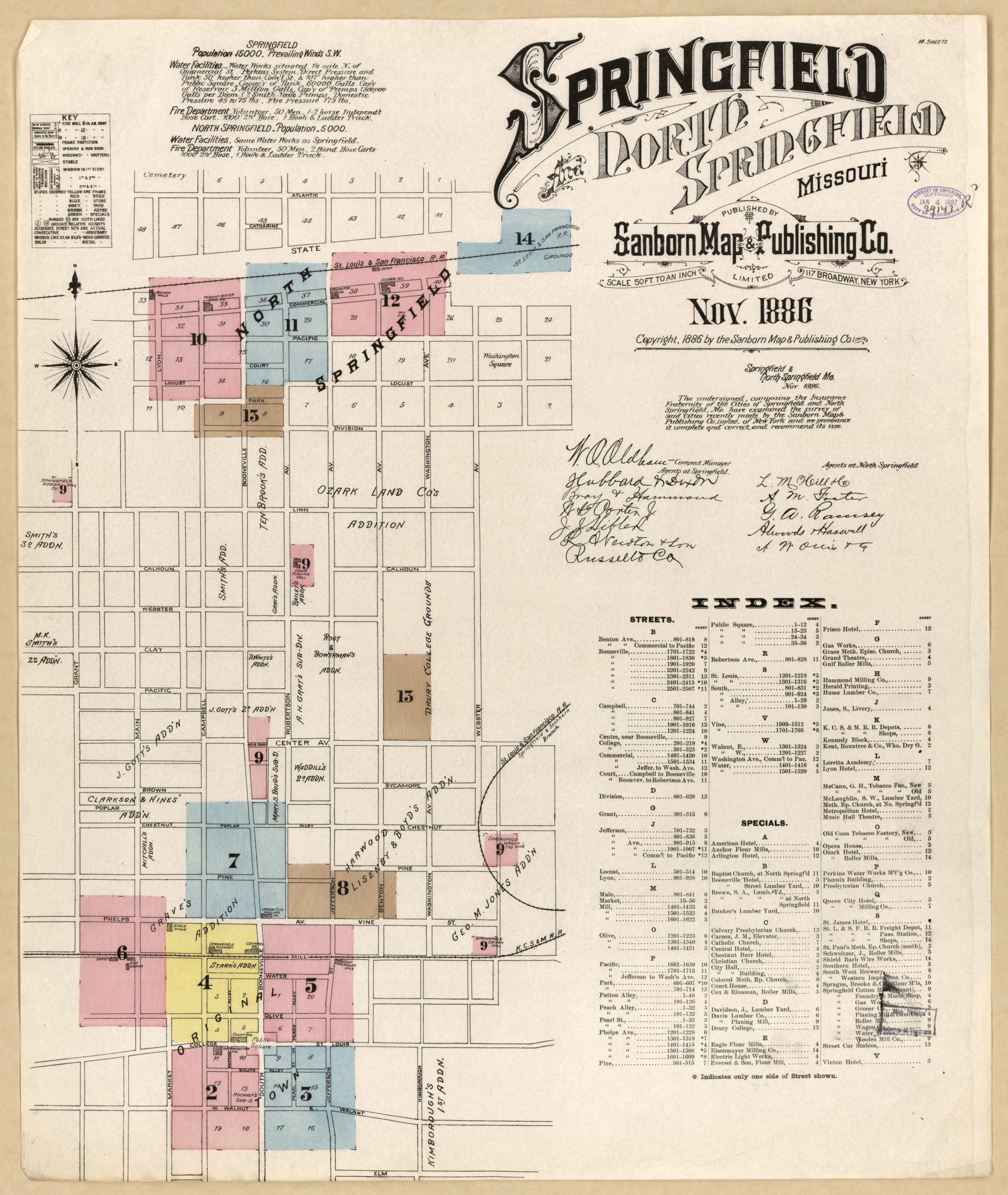 Springfield, Missouri (1886) - Sanborn Fire Maps