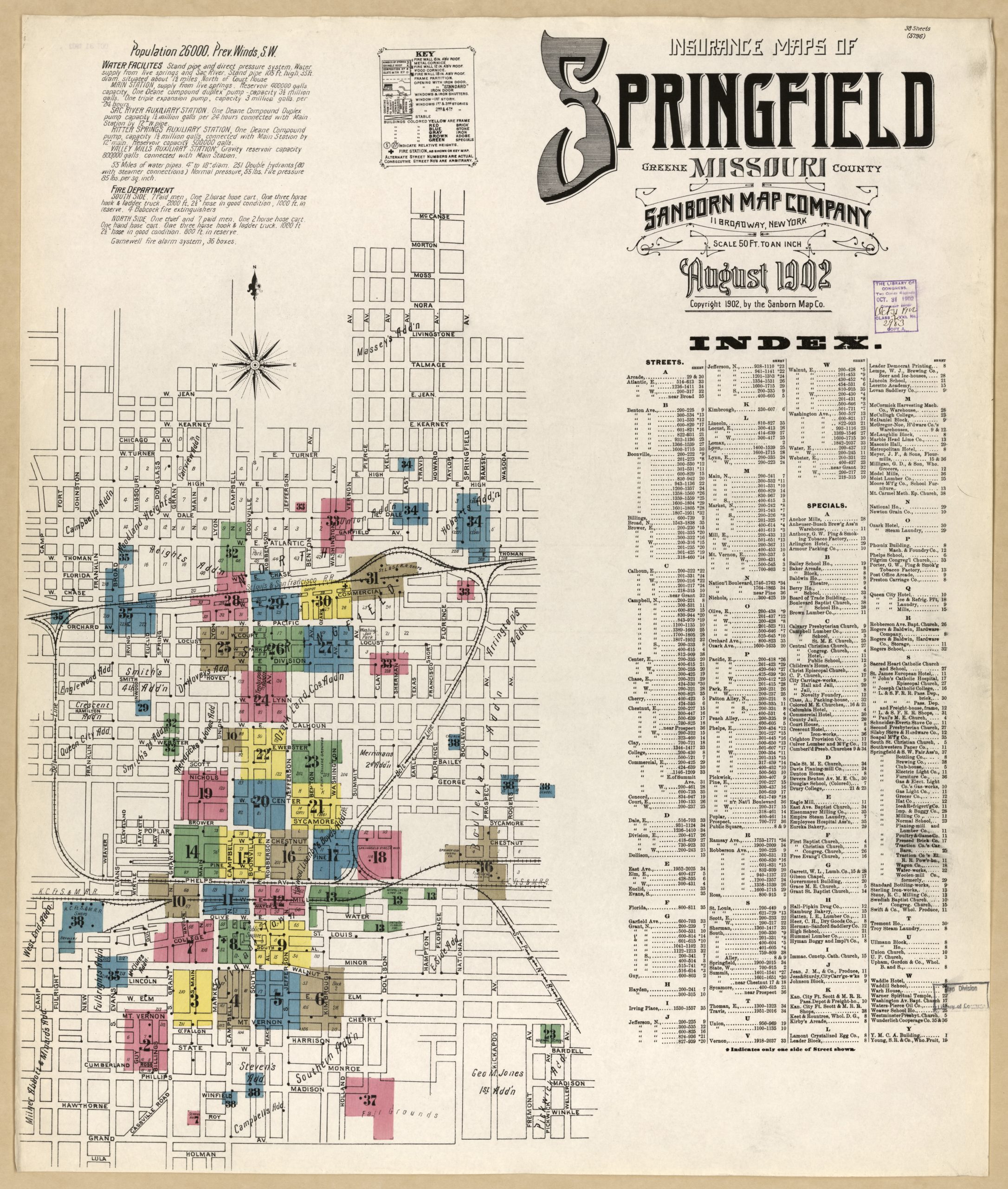 Springfield, Missouri (1902) - Sanborn Fire Maps