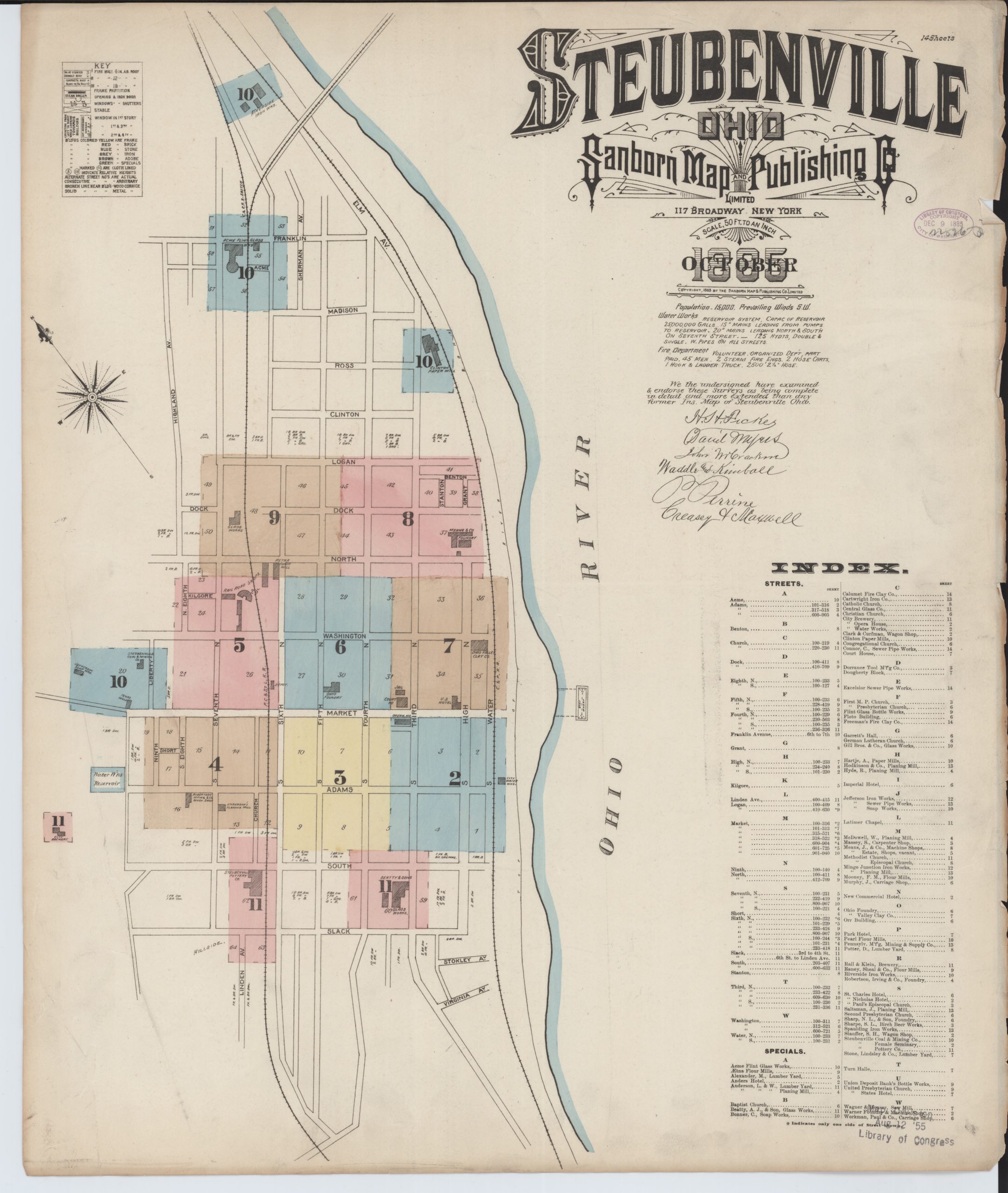 Steubenville, Ohio (1885) - Sanborn Fire Maps