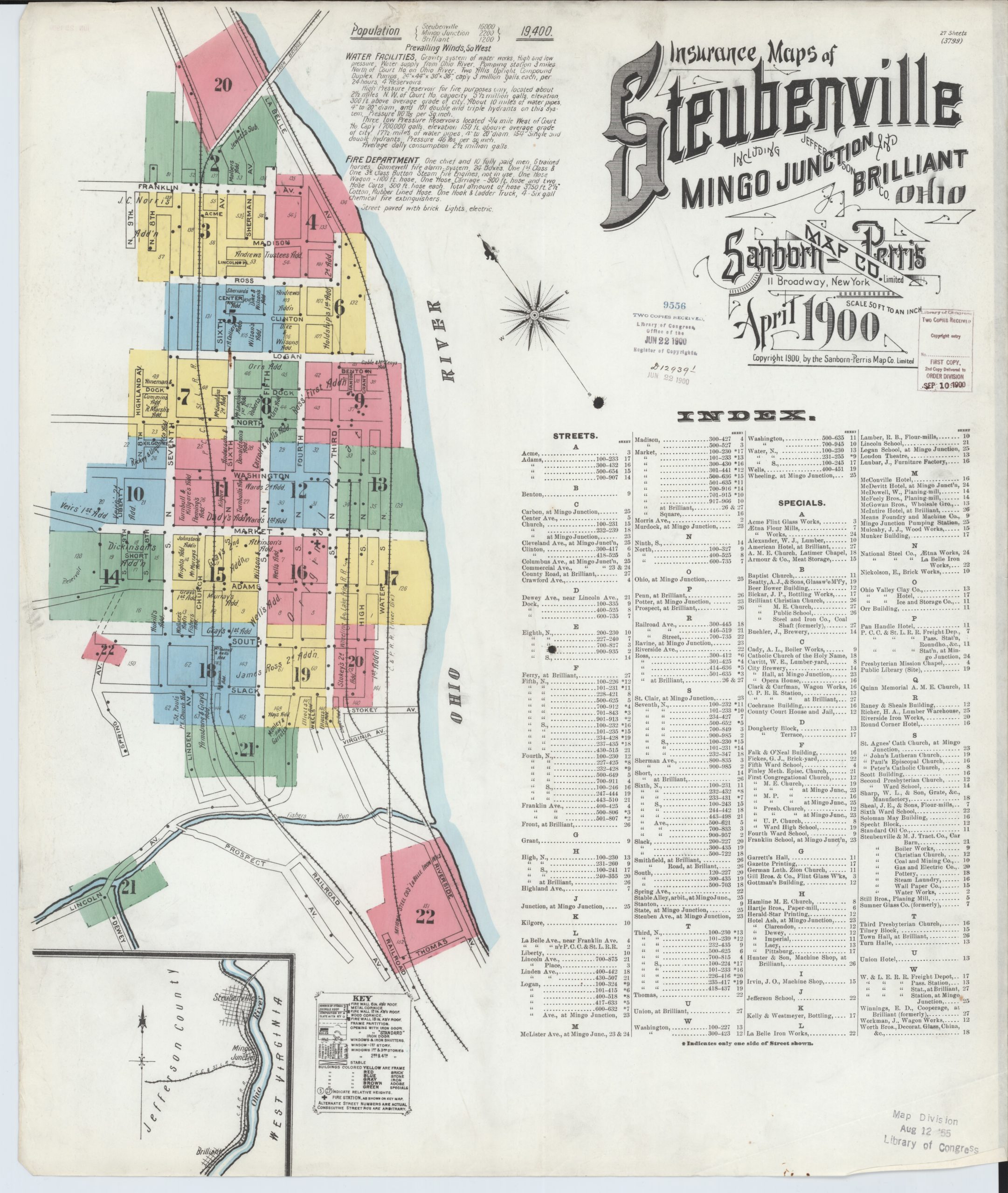 Steubenville, Ohio (1900) - Sanborn Fire Maps