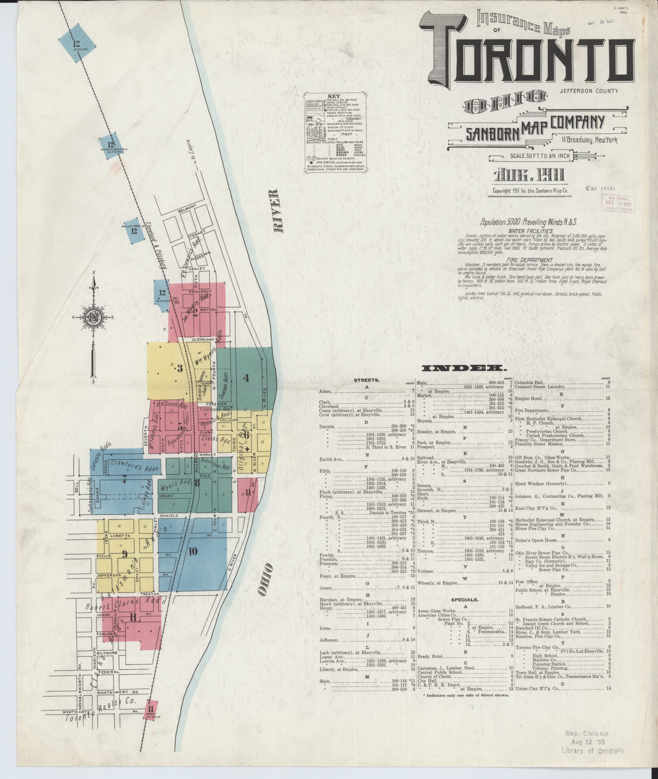 Toronto, Ohio (1911) - Sanborn Fire Maps