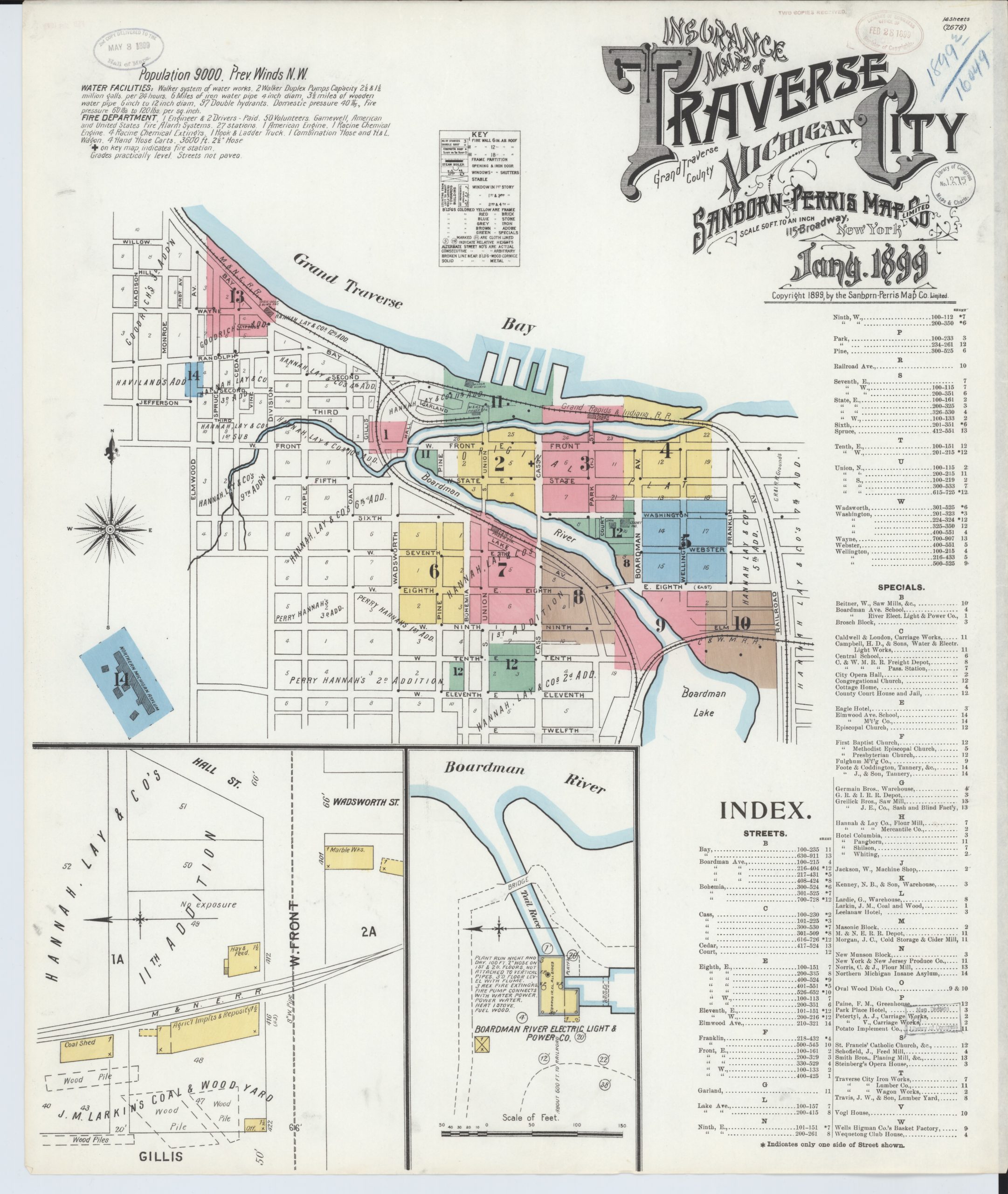 Traverse City, Michigan (1899) - Sanborn Fire Maps