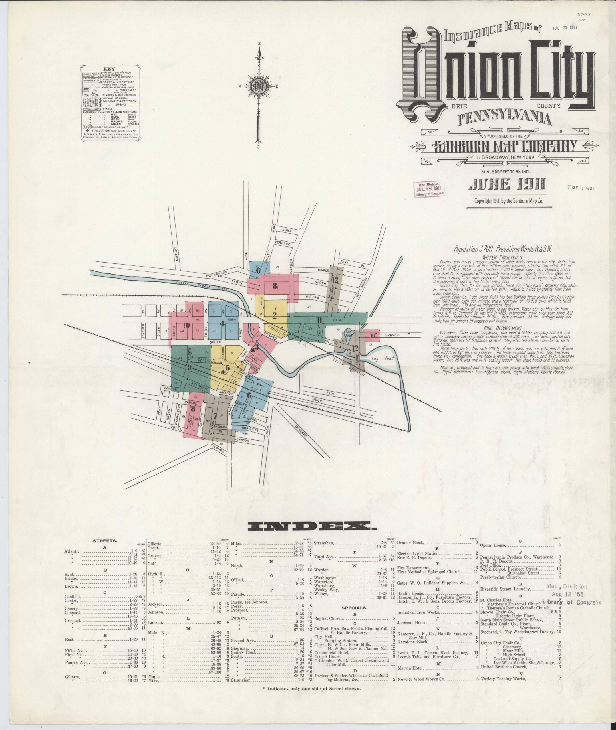 Union City, Pennsylvania (1911) - Sanborn Fire Maps