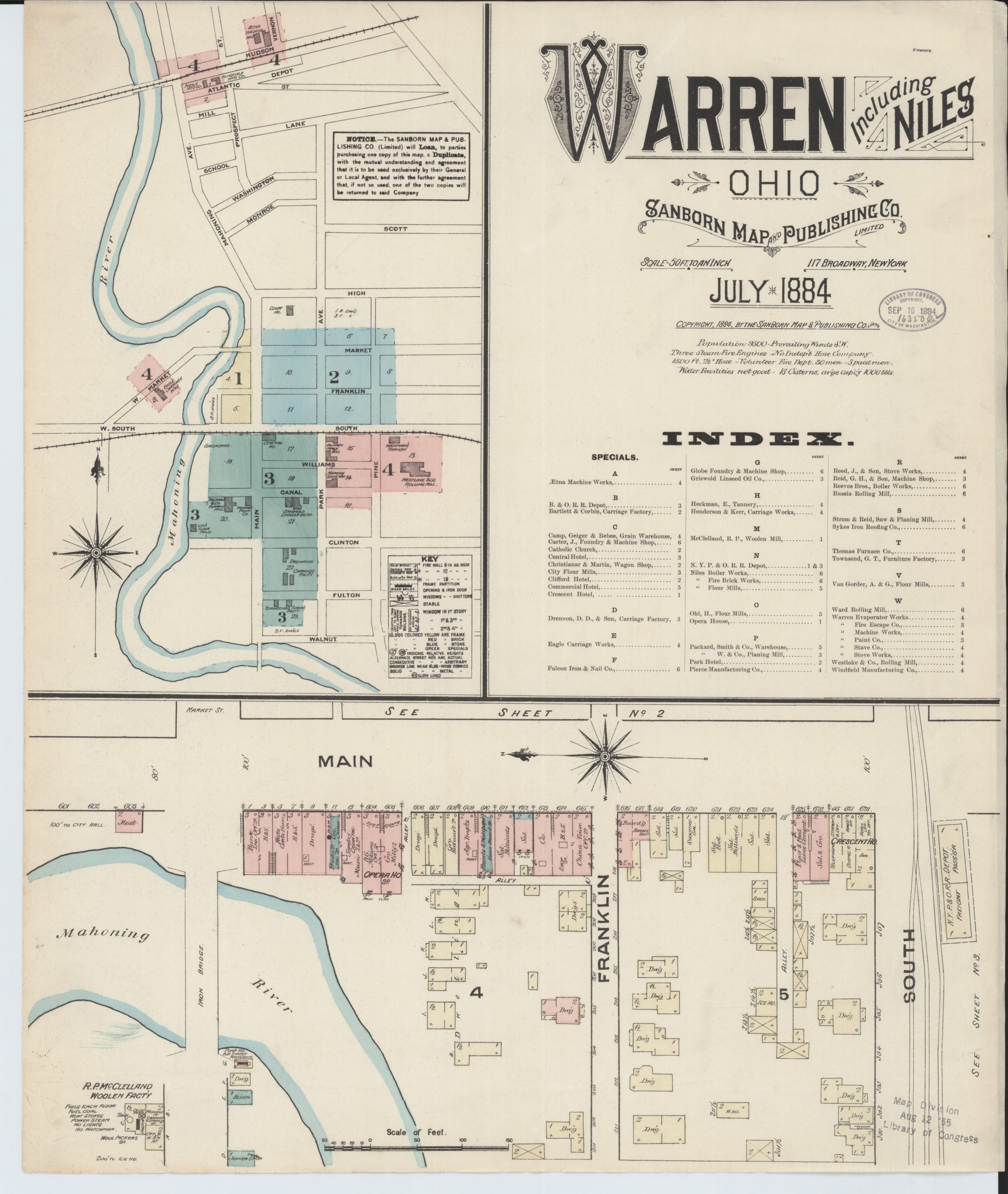 Warren, Ohio (1884) - Sanborn Fire Maps