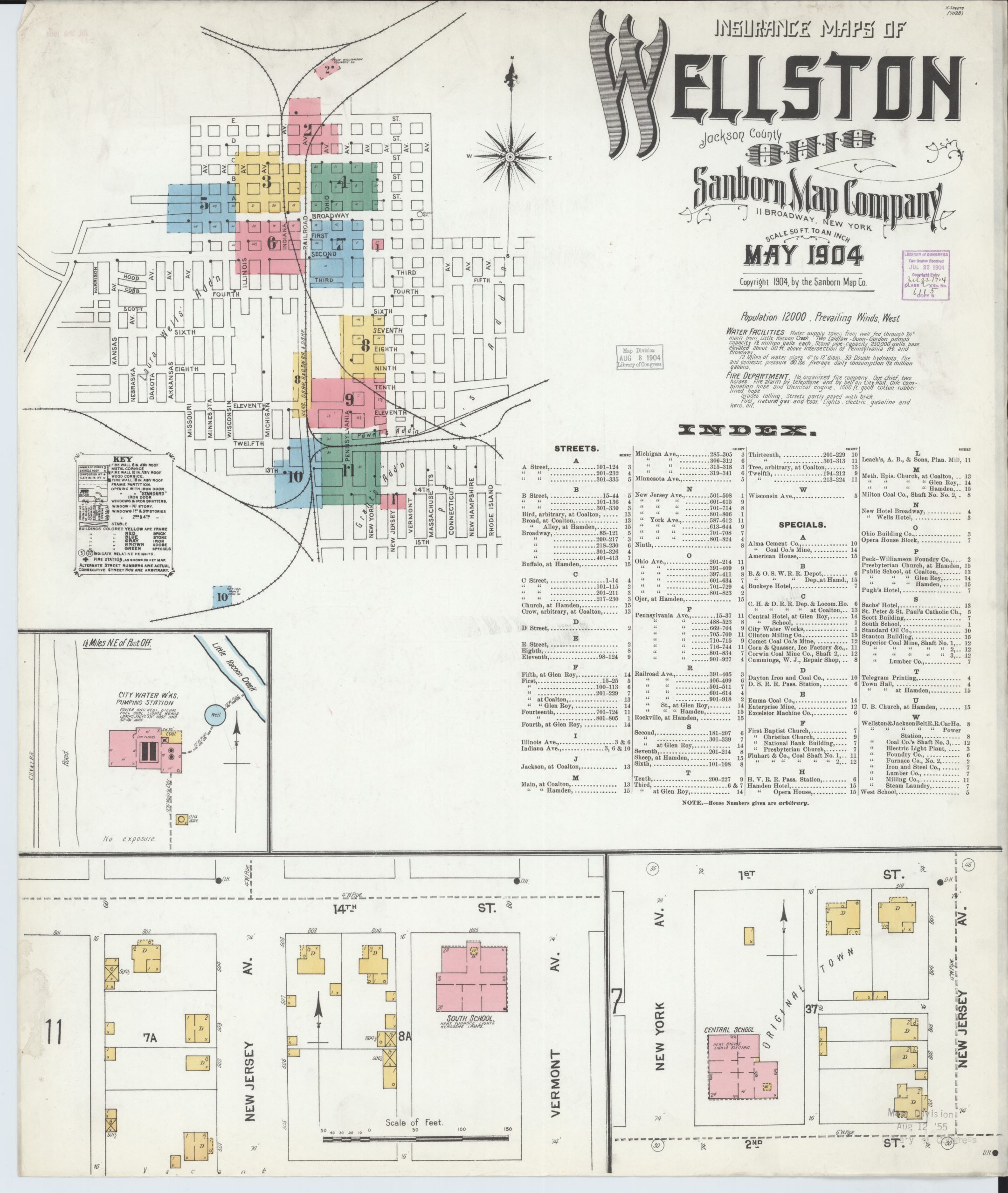 Wellston, Ohio (1904) - Sanborn Fire Maps