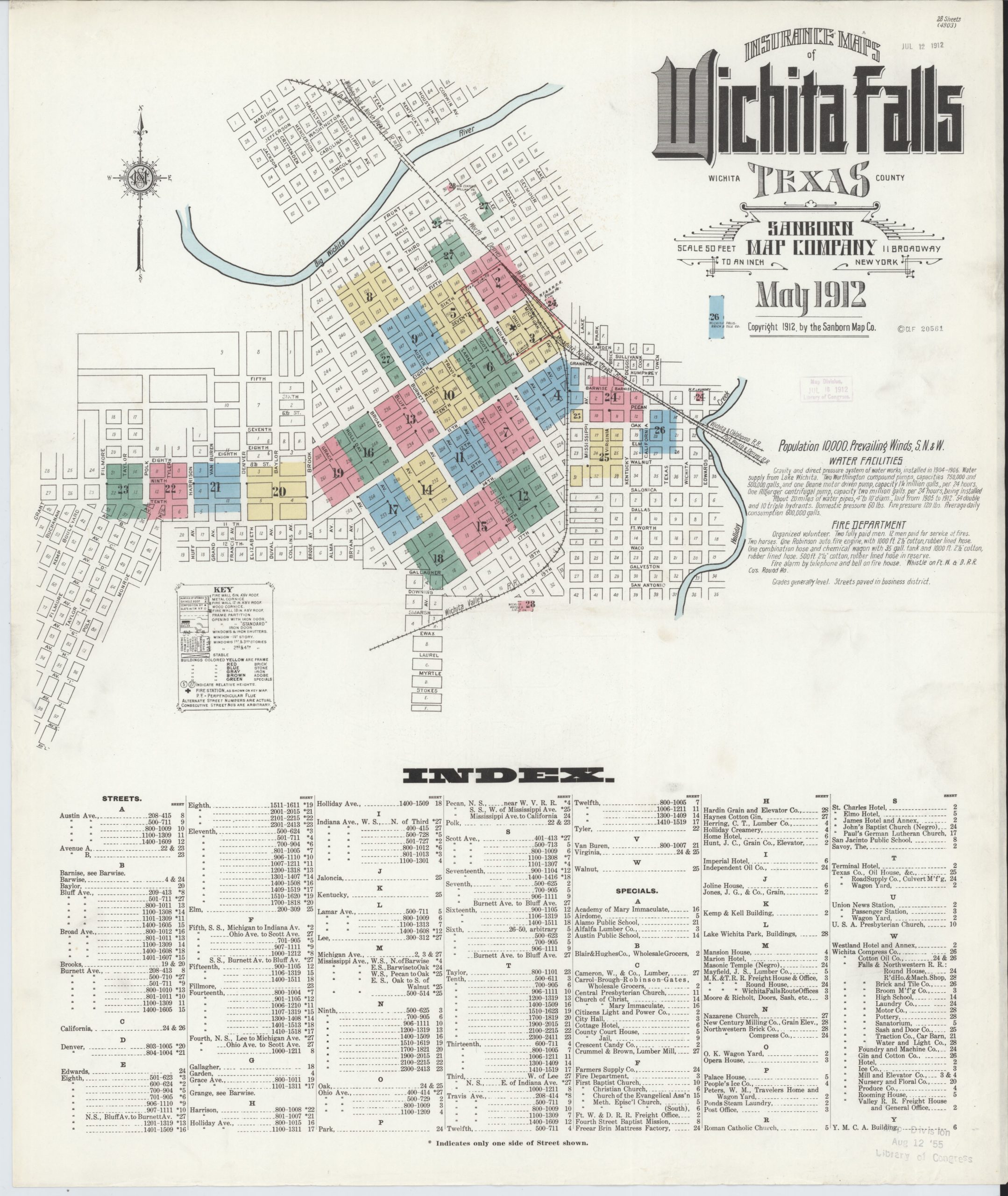Wichita Falls, Texas (1912) - Sanborn Fire Maps