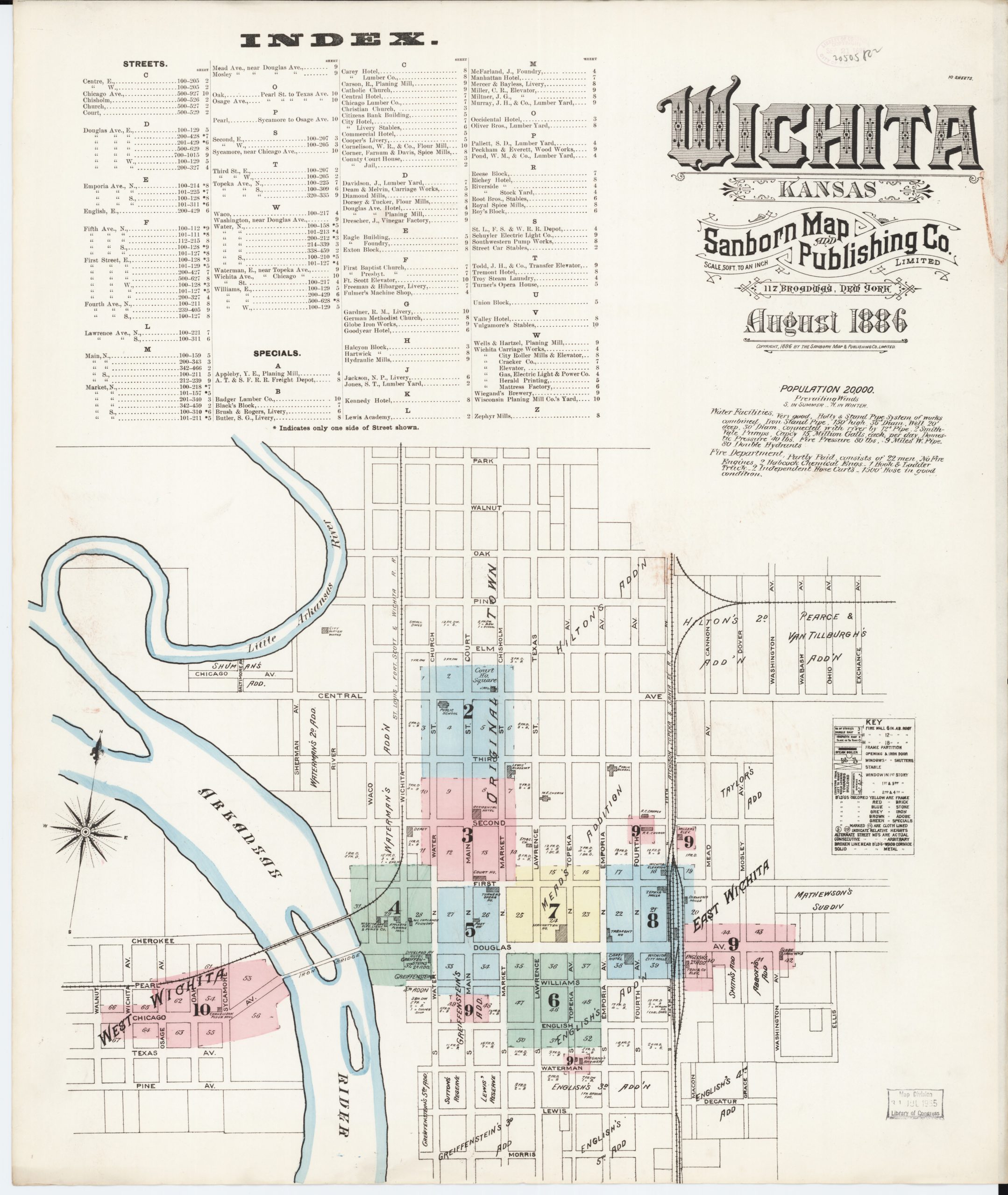 Wichita, Kansas (1886) - Sanborn Fire Maps
