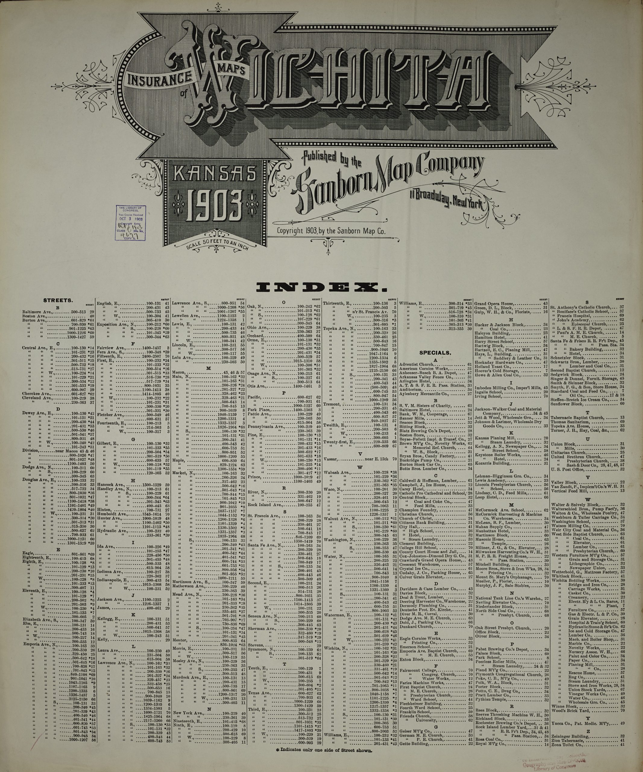 Wichita, Kansas (1905) - Sanborn Fire Maps