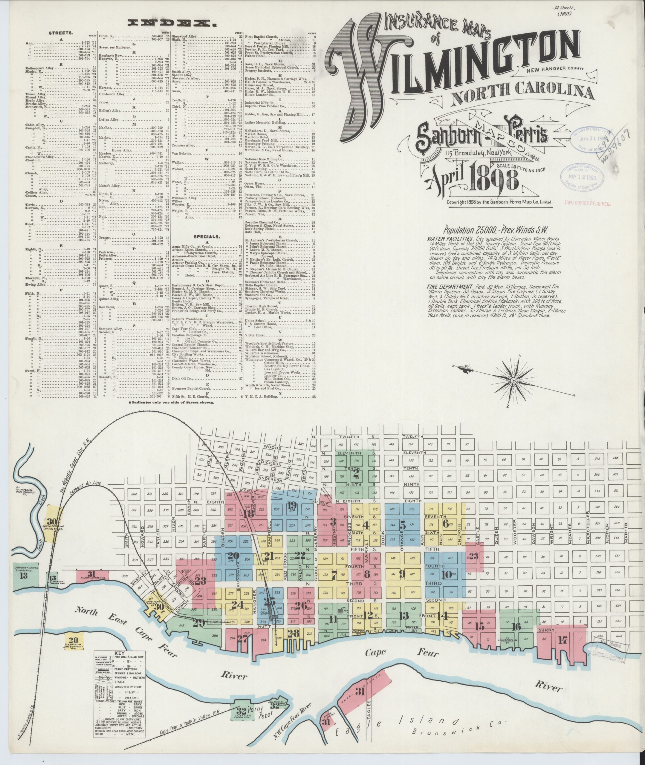 Wilmington, North Carolina (1898) - Sanborn Fire Maps