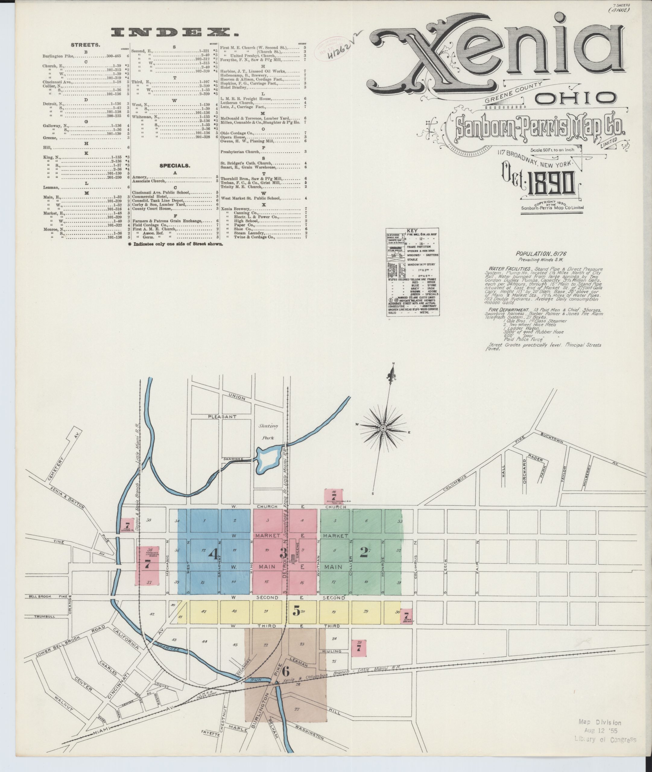 Xenia, Ohio (1890) - Sanborn Fire Maps