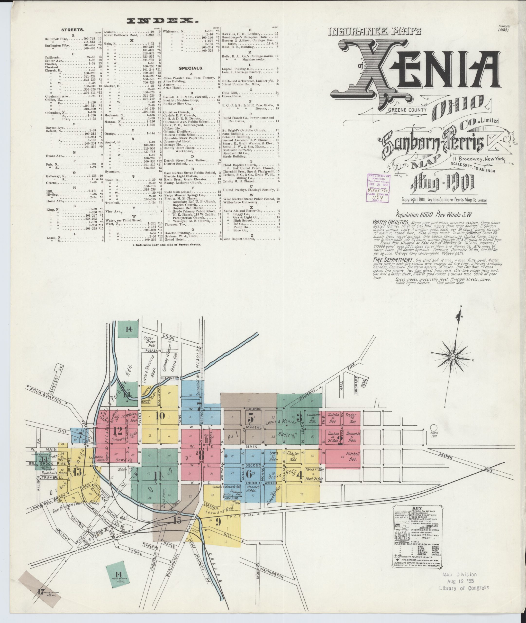 Xenia, Ohio (1901) - Sanborn Fire Maps